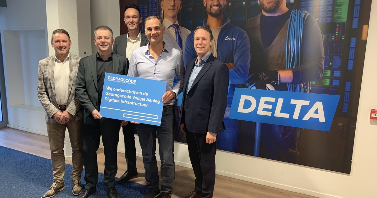 DELTA Fiber ondertekent Gedragscode Veilige Aanleg Digitale ...